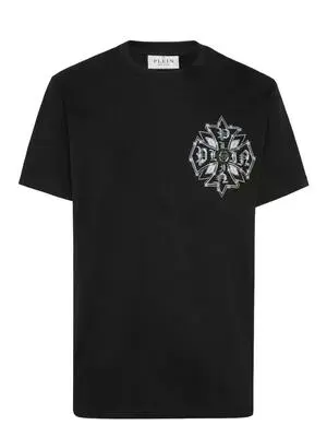 Philipp Plein Cross-print T-shirt - ""02 Black""